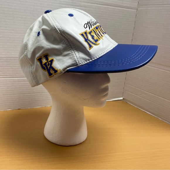 Vintage | Accessories | Kentucky Wildcats Leather Embroidered Snap Back ...